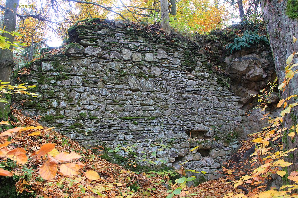 Milštejn (Mühlstein), Mauerrest - Fotos [hikr.org]