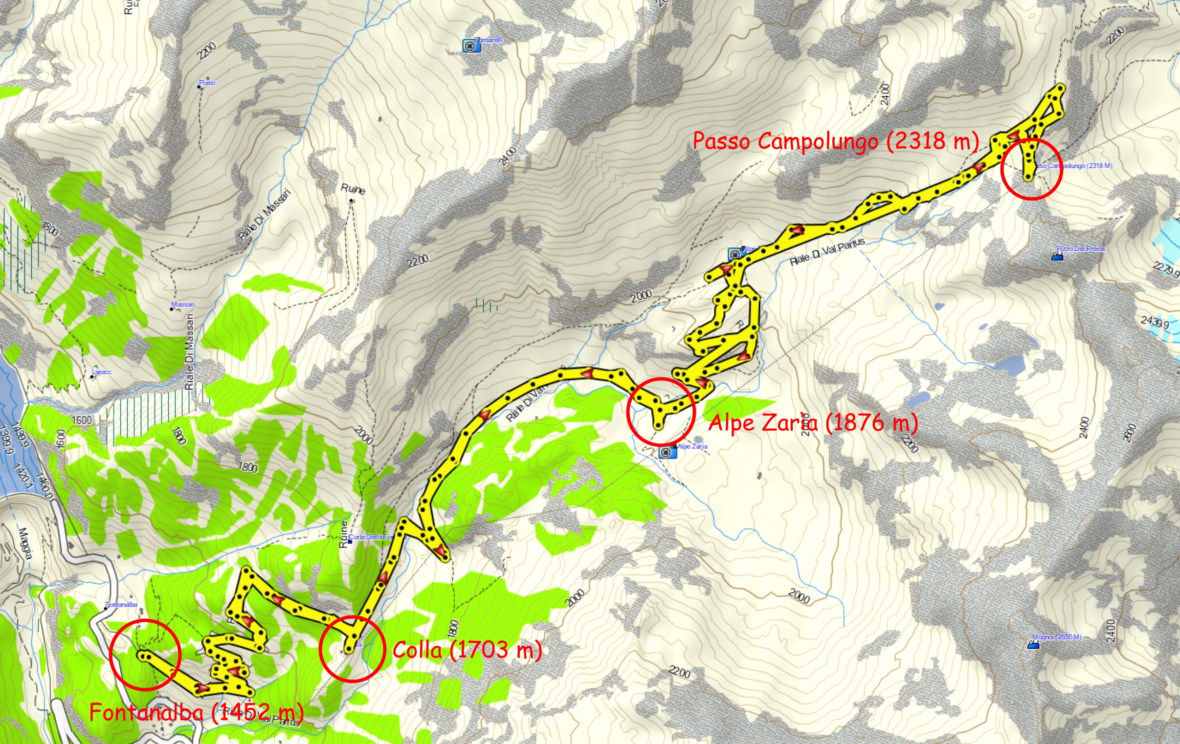 Tracciato GPS Passo Campolungo. - Fotos [hikr.org]