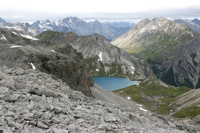 Tiefblick zum Lai de Rims - Fotos [hikr.org]